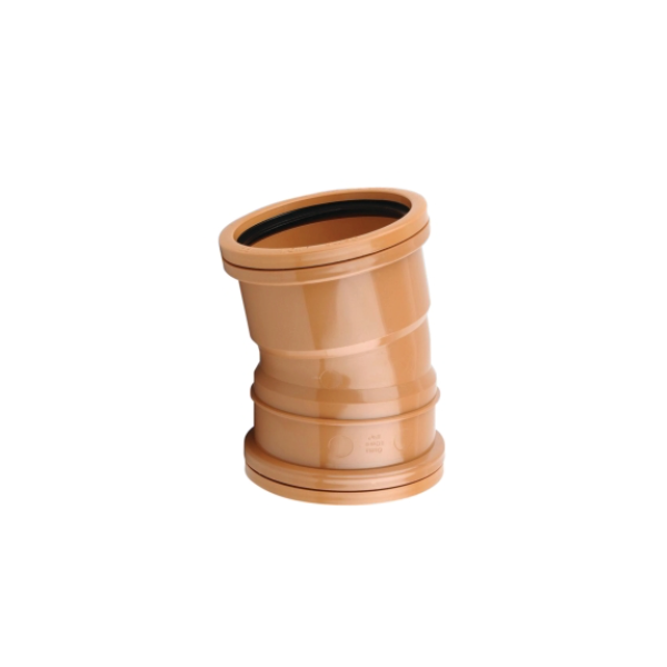 110mm Underground Drainage Double Socket Short Radius Bend 11.25 Degree ...