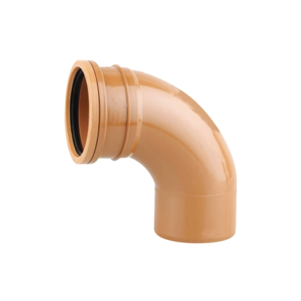 110mm Underground Drainage Single Socket Short Radius Bend 87 Degree ...