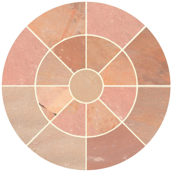 Global Stone Sandstone Circle Modak Rose | Great prices on Global Stone ...