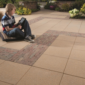 Tobermore Textured Flags Buff — UK Building Supplies